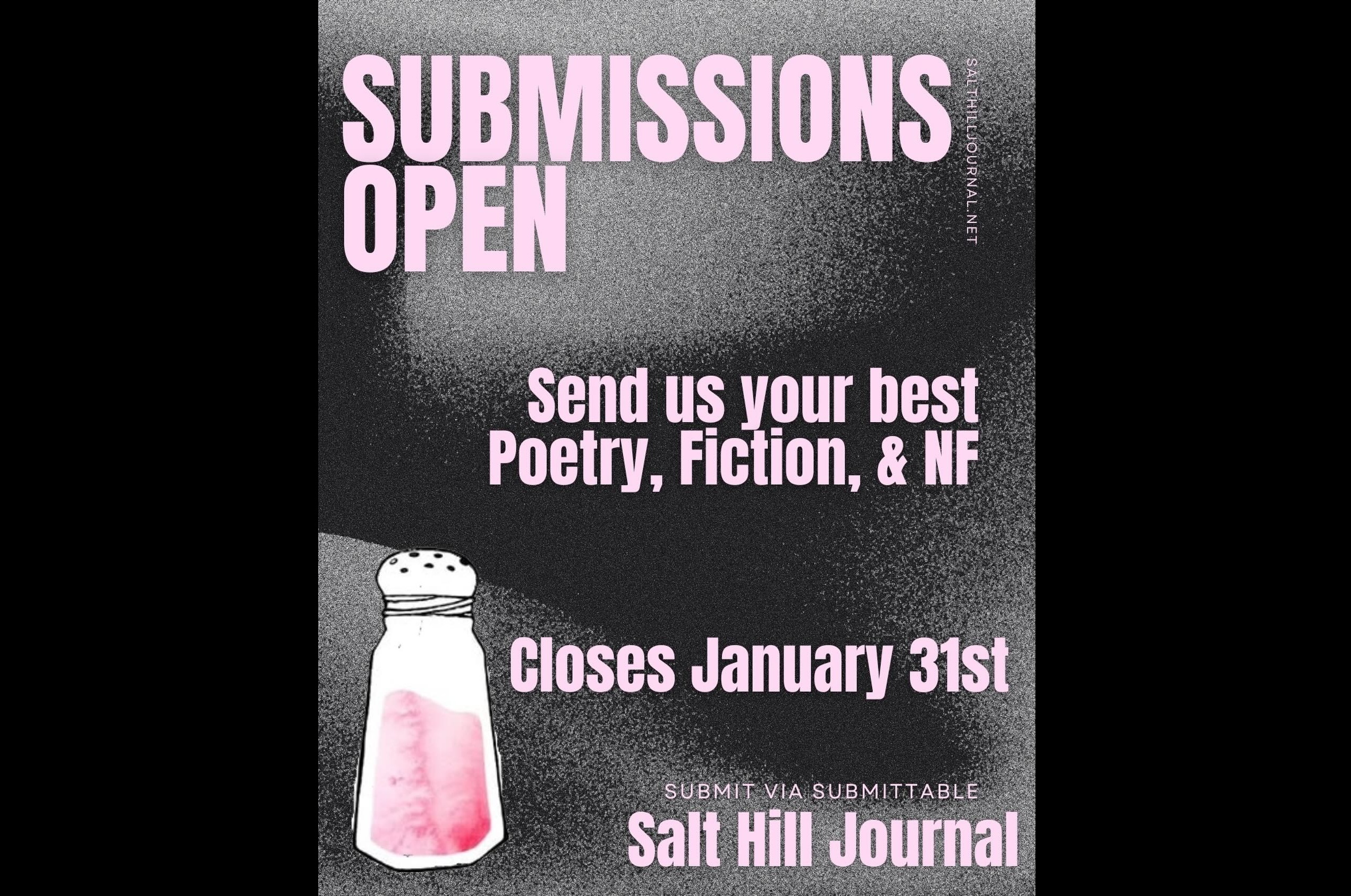 NO FEE submission call + editor interview – Salt Hill, DEADLINE: Jan ...